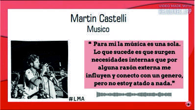 Entrevista a Martin Castelli – Musico – AGENDA CULTURA Y ESPECTACULOS