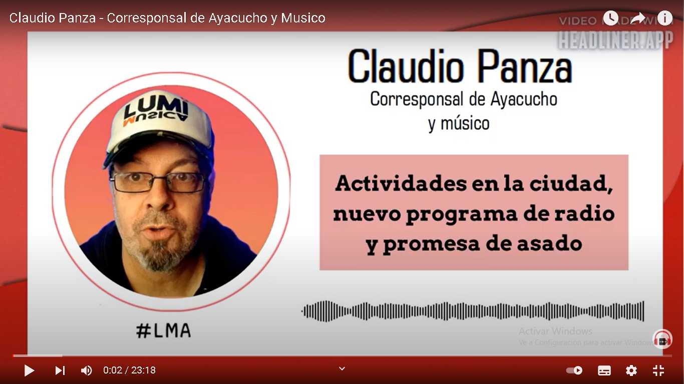 Claudio Panza – Corresponsal de Ayacucho y Musico – AGENDA CULTURA Y ...