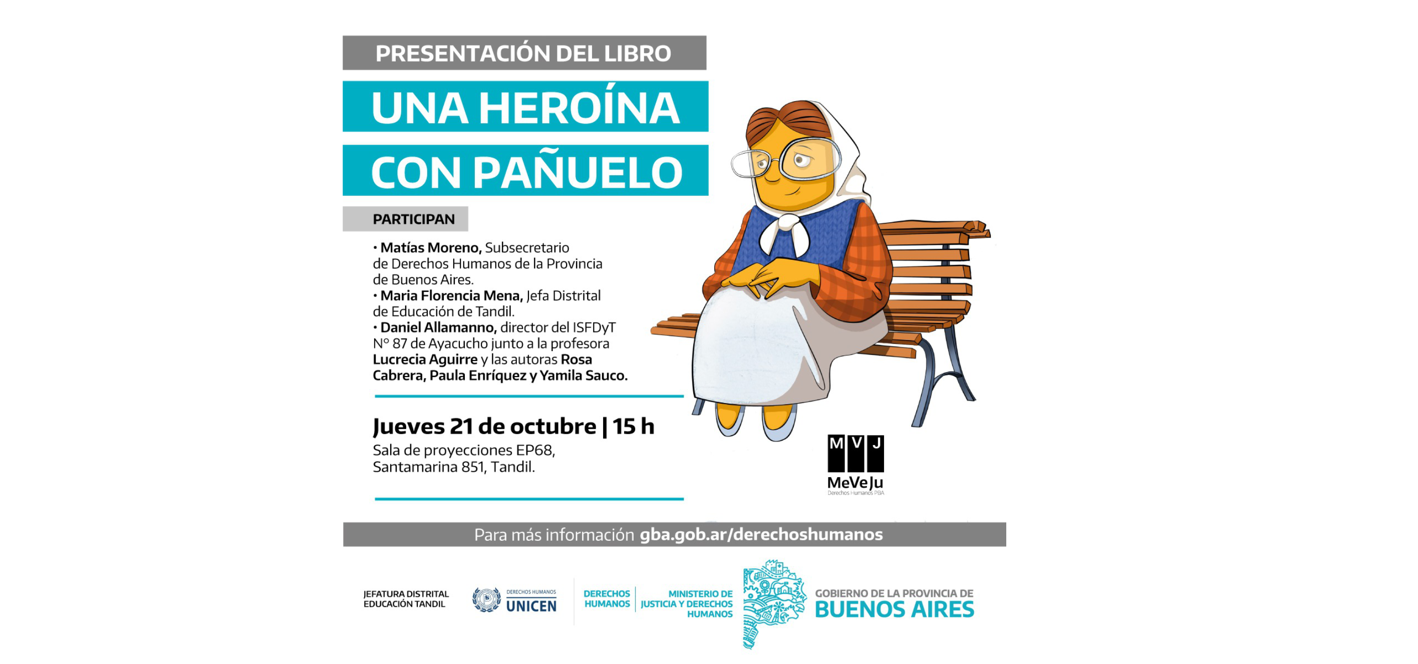 PRESENTACIÓN DEL LIBRO “UNA HEROÍNA CON PAÑUELO” – AGENDA CULTURA Y ...