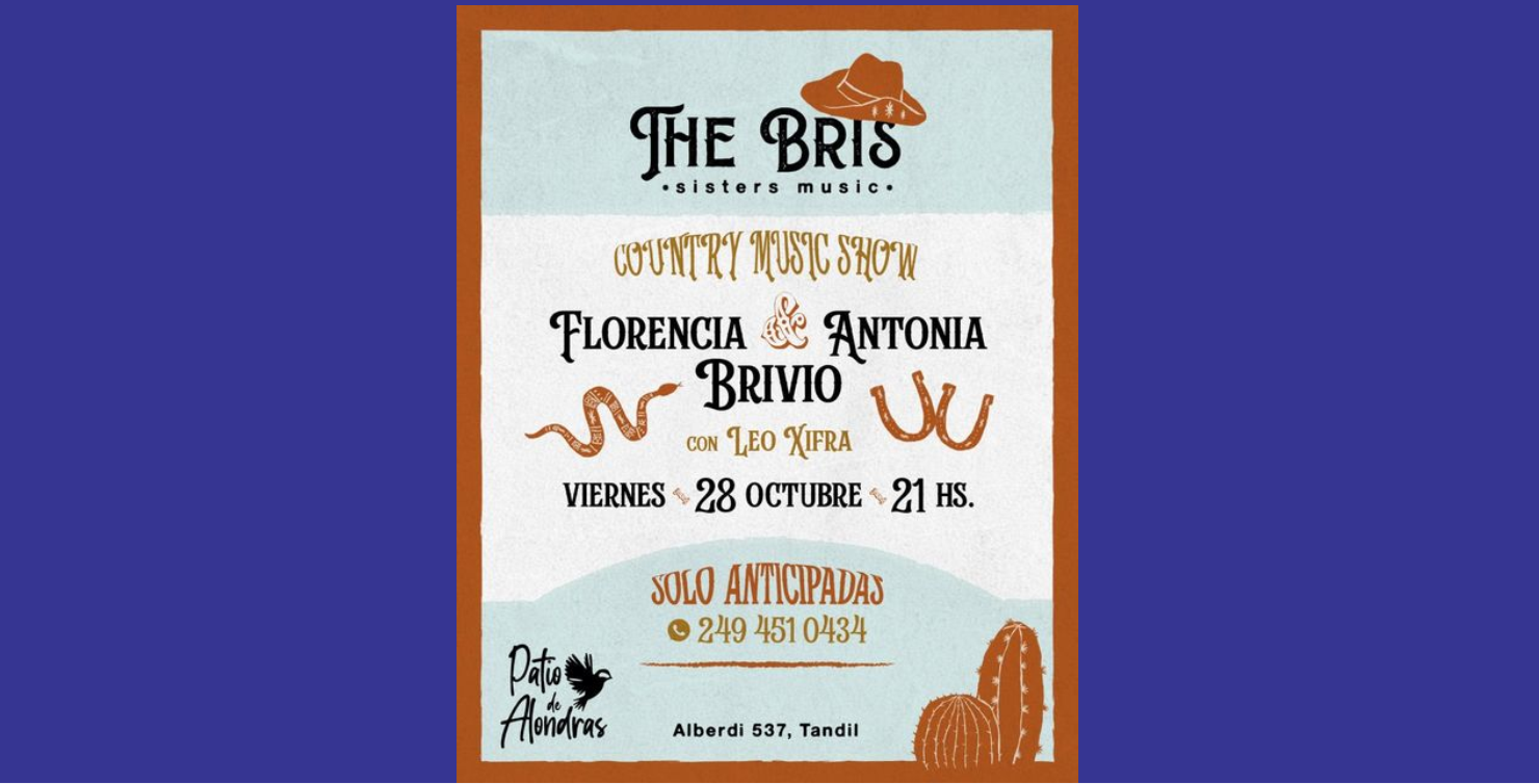 THE BRIS – MÚSICA COUNTRY – AGENDA CULTURA Y ESPECTACULOS