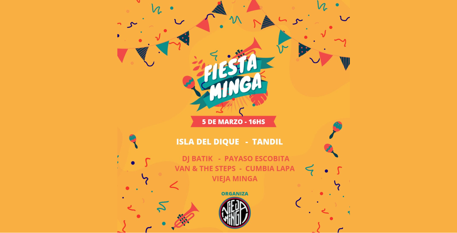 FIESTA MINGA EN LA ISLA DEL DIQUE – AGENDA CULTURA Y ESPECTACULOS