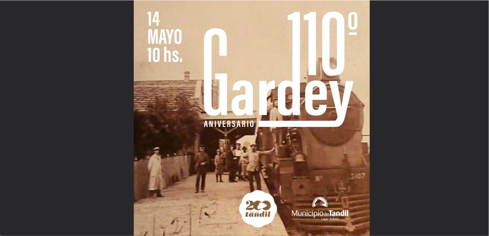 FESTEJOS DE 110 ANIVERSARIO DE GARDEY – AGENDA CULTURA Y ESPECTACULOS